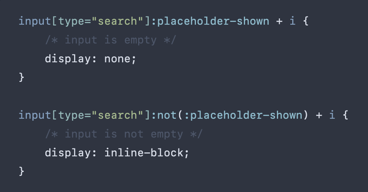 Use CSS to style elements adjacent to an input based on it being empty or filled